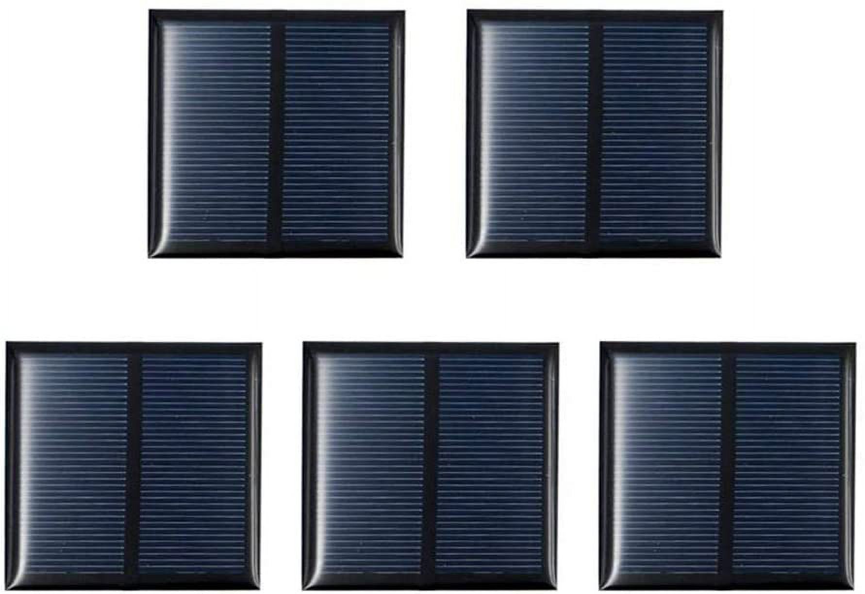 Treedix 5pcs 1V 80mA Polysilicon Solar Panel Glue Solar Cell Battery ...