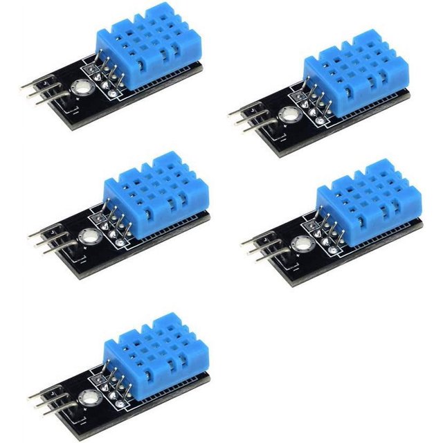 Treedix 5pcs DHT11 Temperature Humidity Sensor Module Digital Output 3 ...