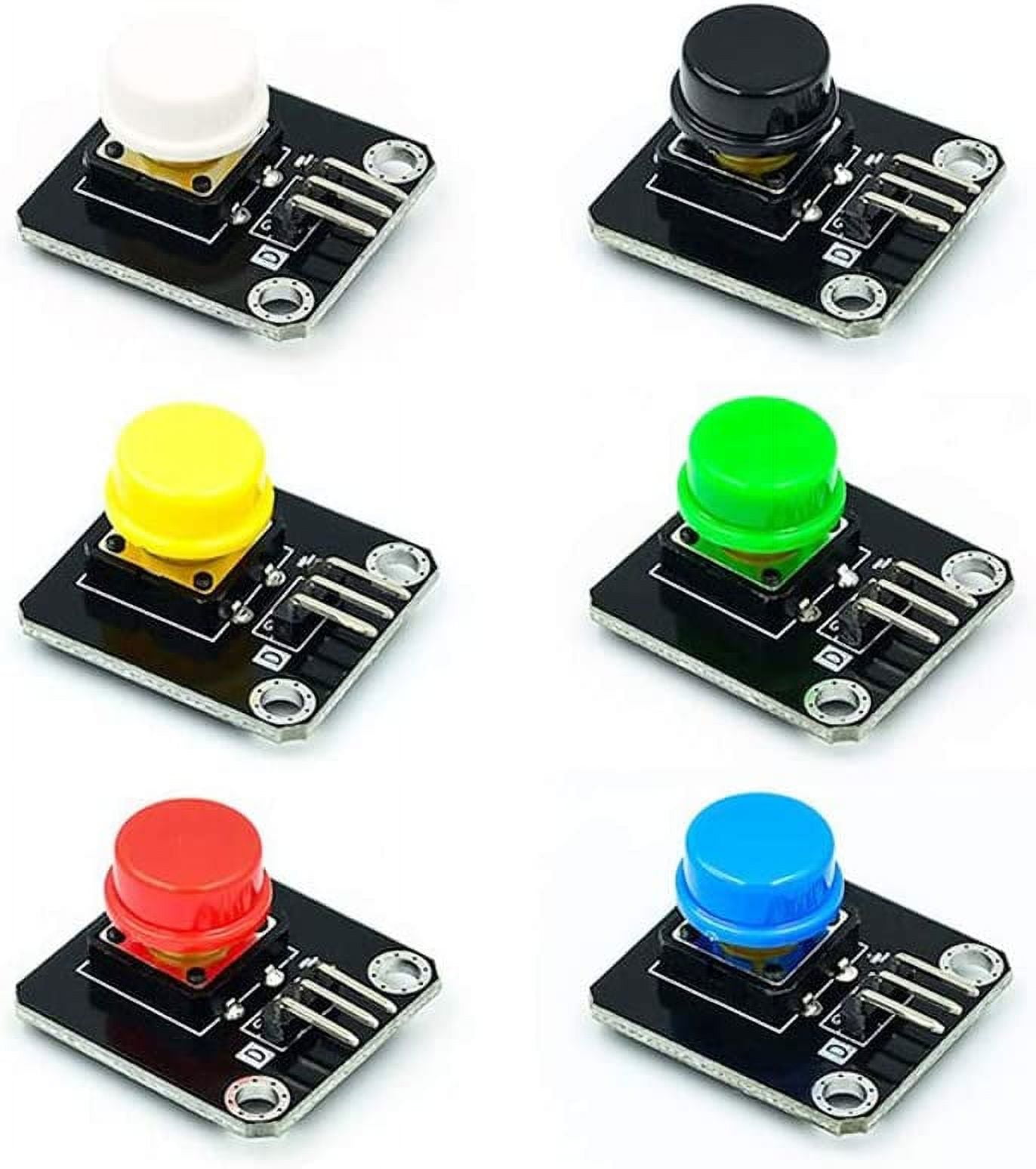 Treedix 6PCS Button Module Touch Switch Button 24x31mm Color with Red ...