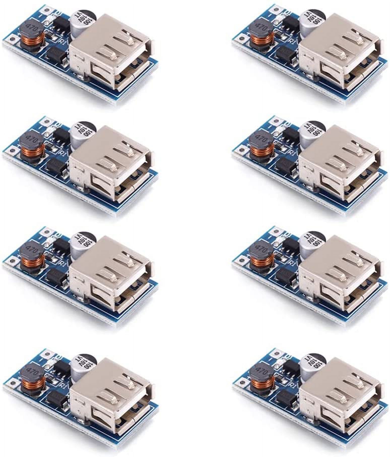 Treedix 8PCS DC-DC Booster Module (0.9V to 5V) to 5V 600MA USB Boost ...