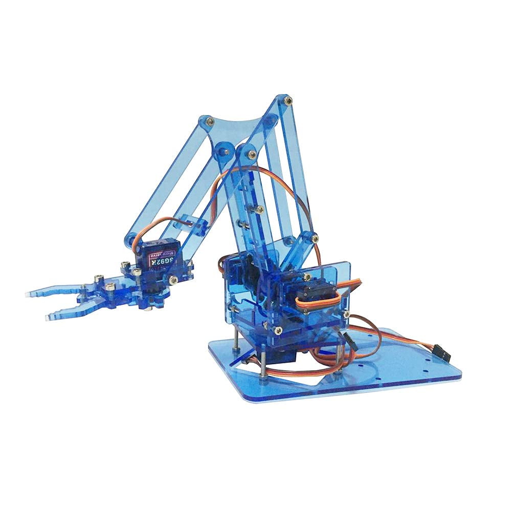 Treedix Acrylic Mechanical Arm DIY Kit Compatible with SG90 MG90S ...