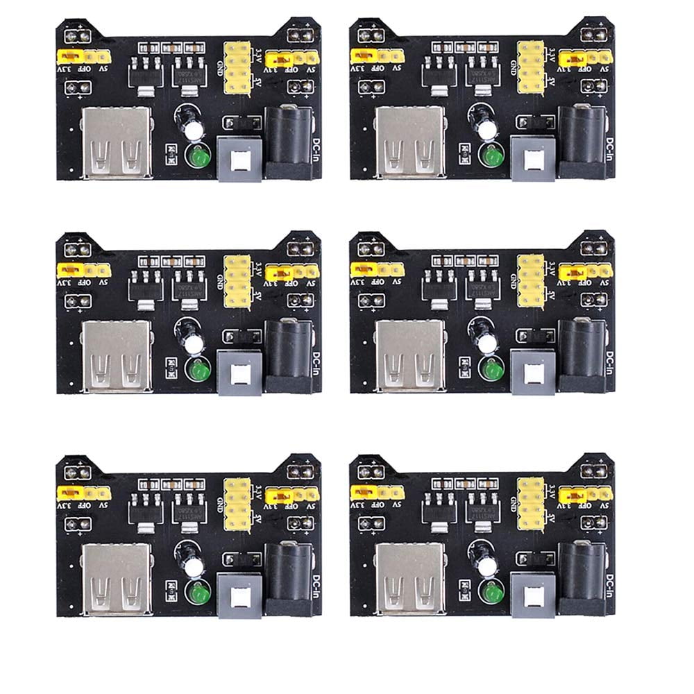 Treedix Breadboard Power Module 3.3V/5V for Solderless Prototype ...