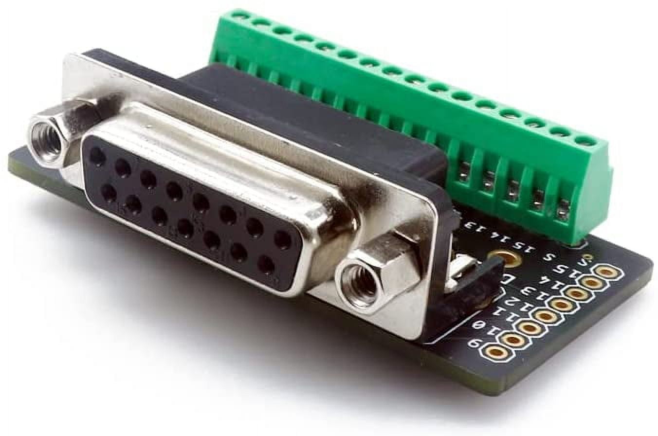 Treedix DB15 Female Breakout Board DB15 Breakout Connector Serial to 15 ...