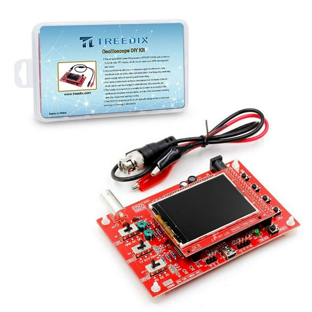 Treedix DSO138 Oscilloscope DIY Kit Handheld Digital Oscilloscope 1msps ...