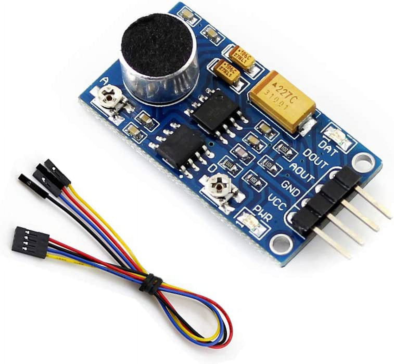 Treedix LM386 Sound Sensor Module Kit with Dupont Line Audio Integrated ...