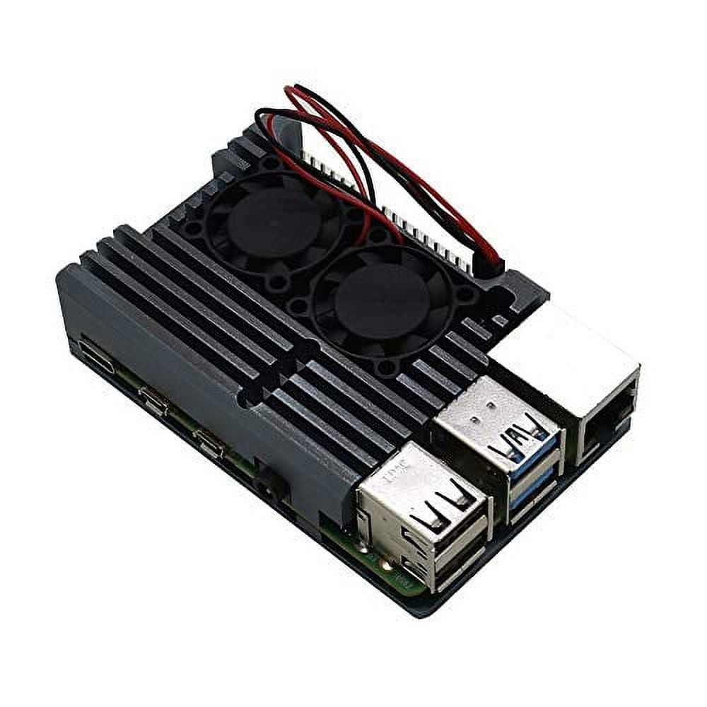 Treedix Metal Aluminium Alloy Armor Case Pi 4 Case, with Dual Cooling ...