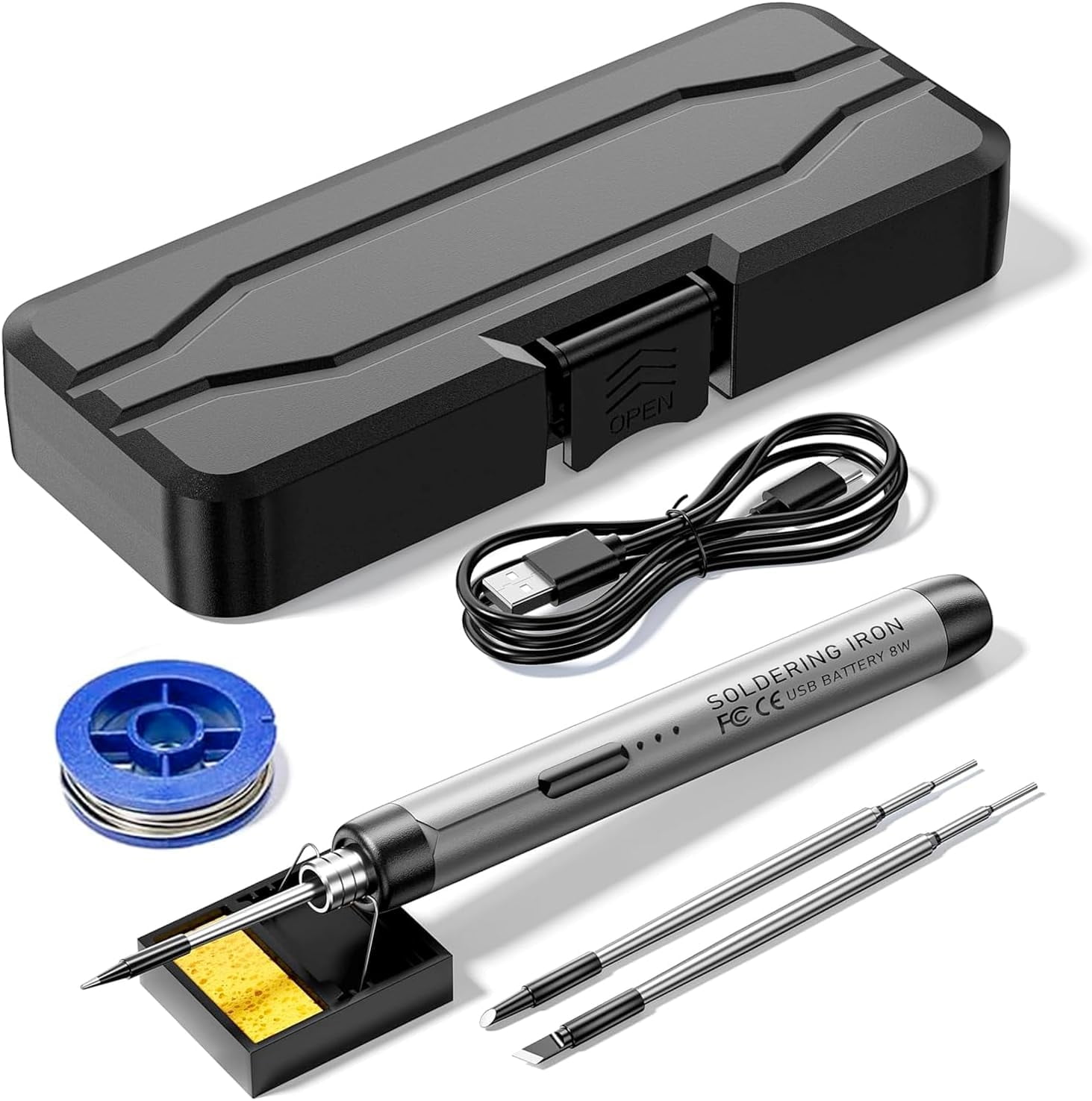 Treedix Mini Cordless Soldering Iron Kit Portable Soldering Iron 3 ...