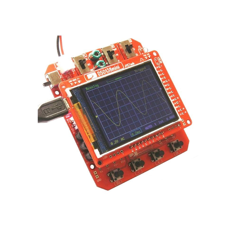 Treedix Mini DSO138 Digital Oscilloscope DIY kit Portable Electrician ...