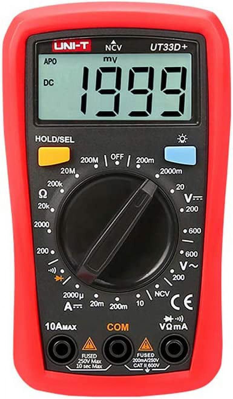 Treedix Multimeter Tester Auto-Ranging Digital Multimeter with AC/DC ...