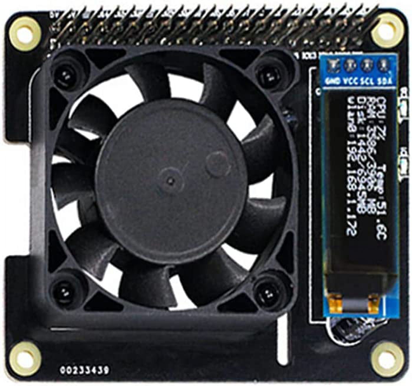 Treedix Raspberry Pi Cooling Expansion Board Cooling Fan for Raspberry Pi 4B/3B with IP Display ...