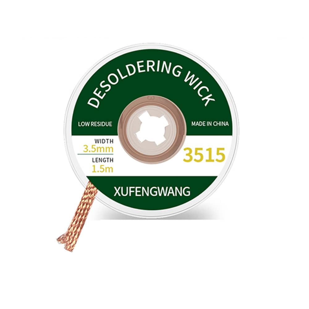 Treedix Solder Wick Braid with Flux Super 5ft Length 3.5mm Width ...