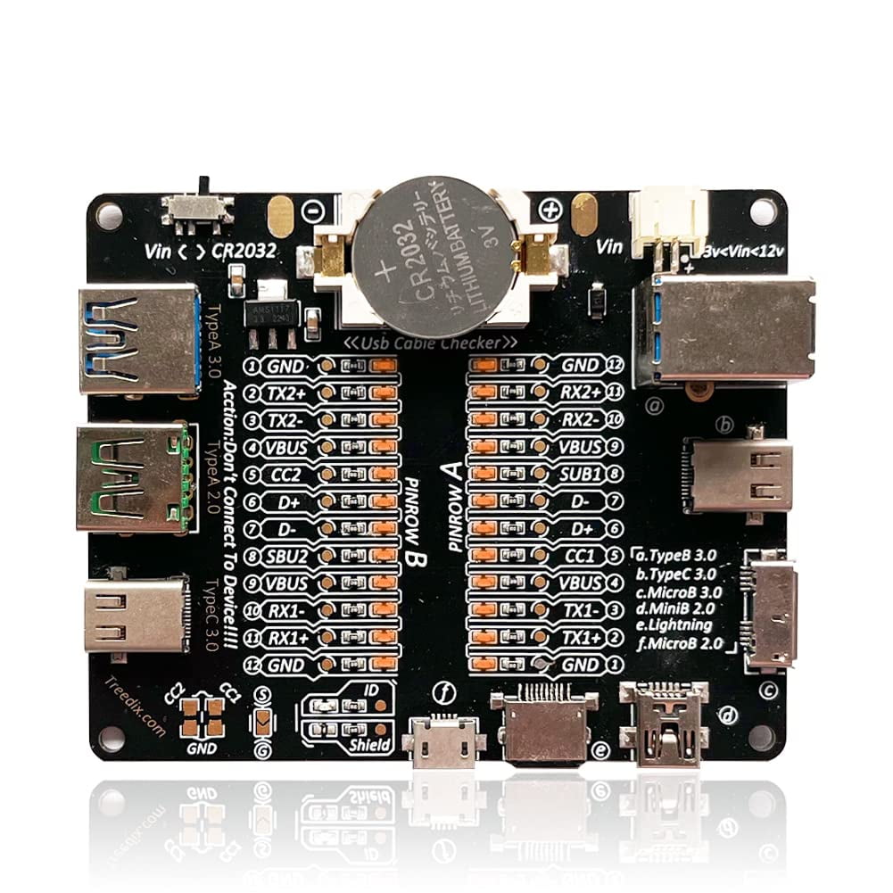 Treedix USB Cable Data Line Test Board USB Cable Checker Data Wire ...