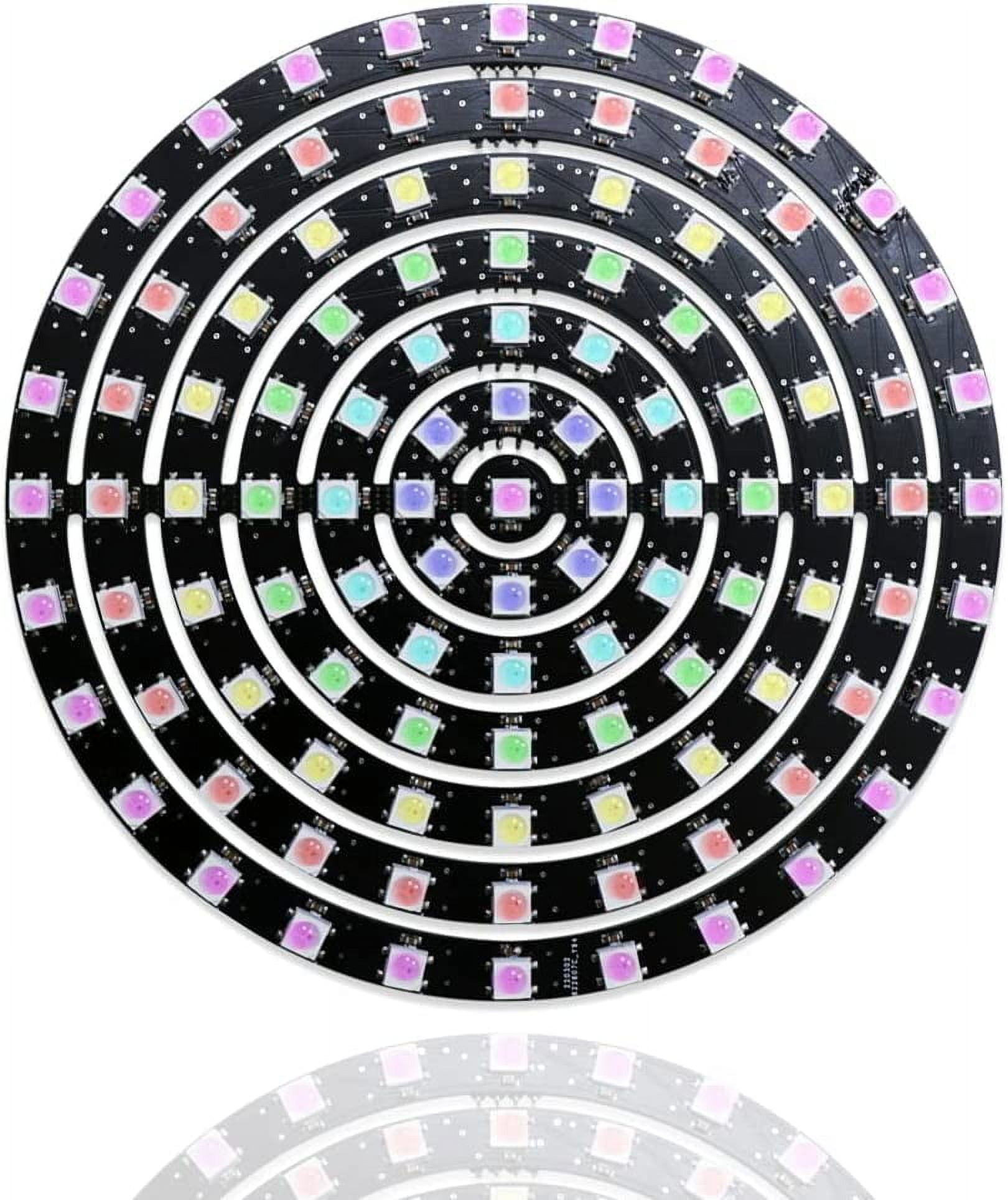 Treedix WS2812B 5050 RGB LED Ring Light 109 LEDs 7 Rings Matrix ...