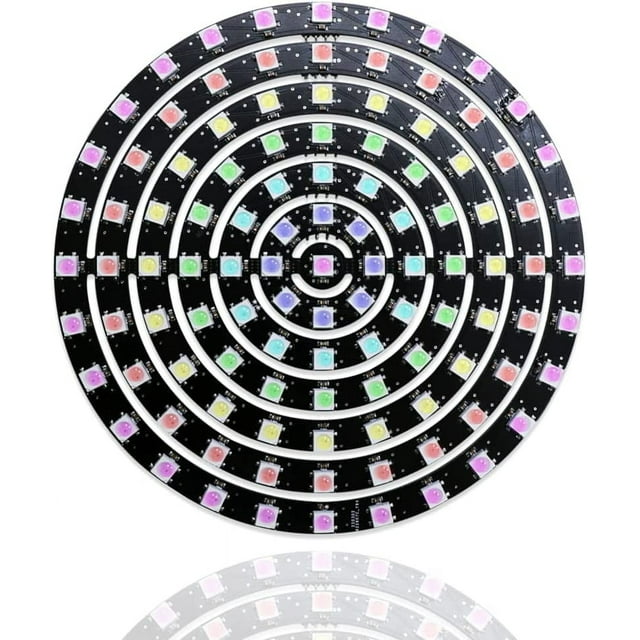 Treedix WS2812B 5050 RGB LED Ring Light 109 LEDs 7 Rings Matrix ...