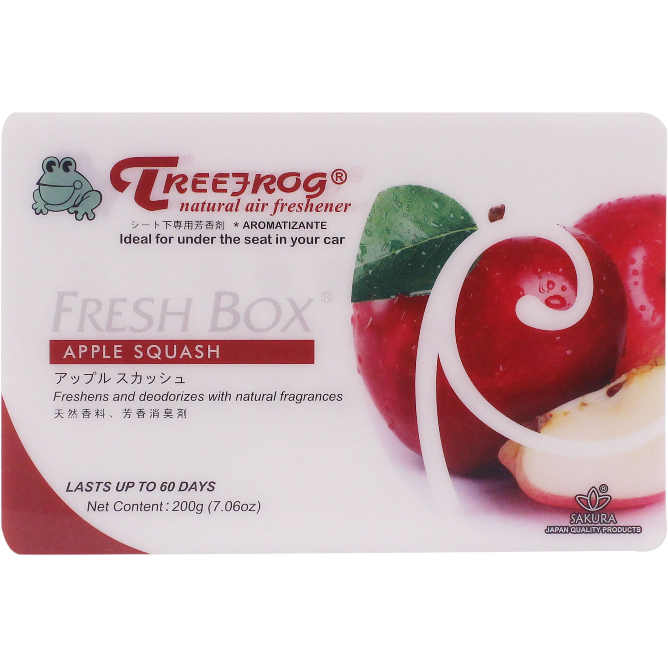 Treefrog Fresh Box "Xtreme Fresh" Car Air Freshener Apple Squash 1CT ...