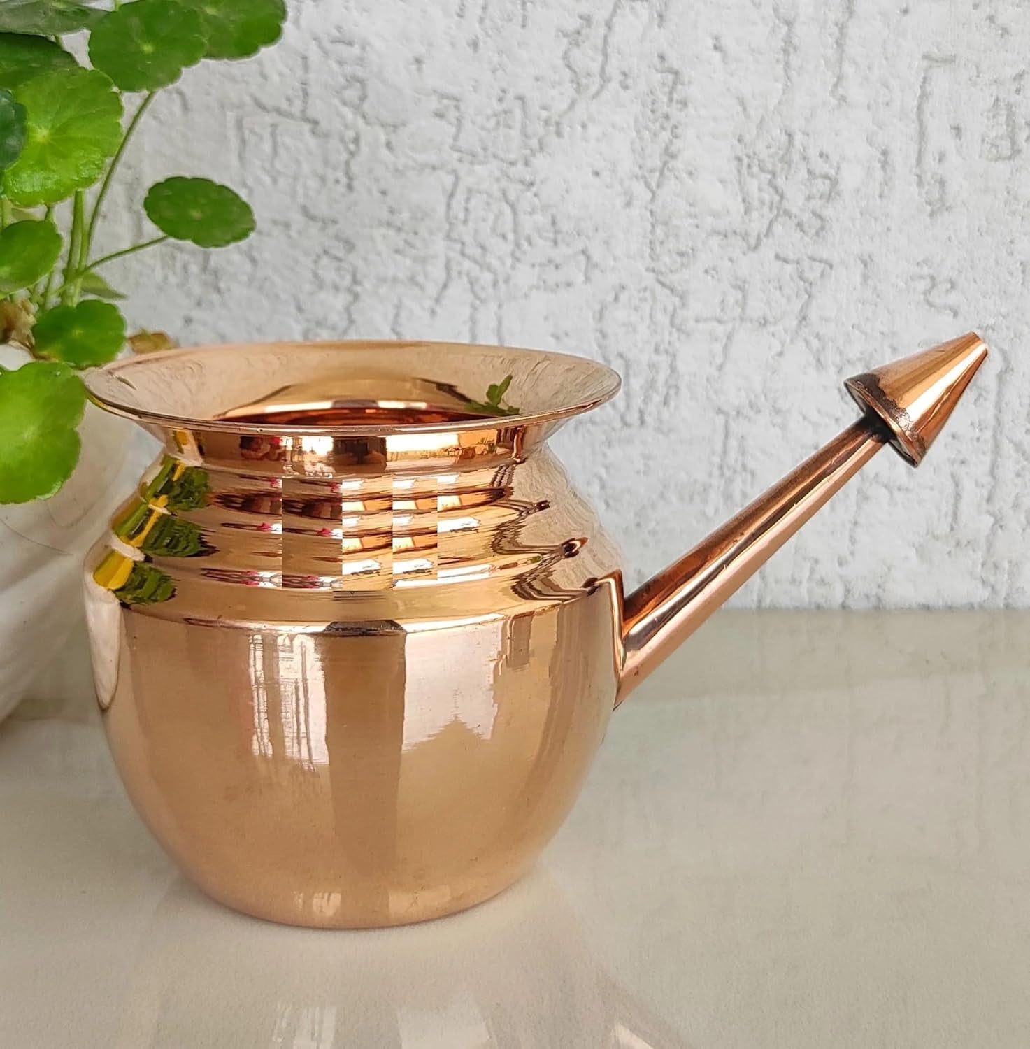 TreegoArt 100% Copper Plain Neti Pot Wash Neti Pitcher For Storing And ...
