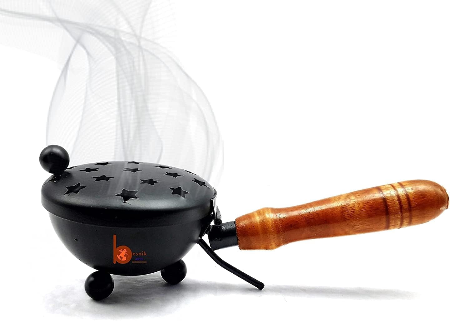 TreegoArt Metal Charcoal Incense Burner Sambrani Dhoop, Bakhoor Burner ...