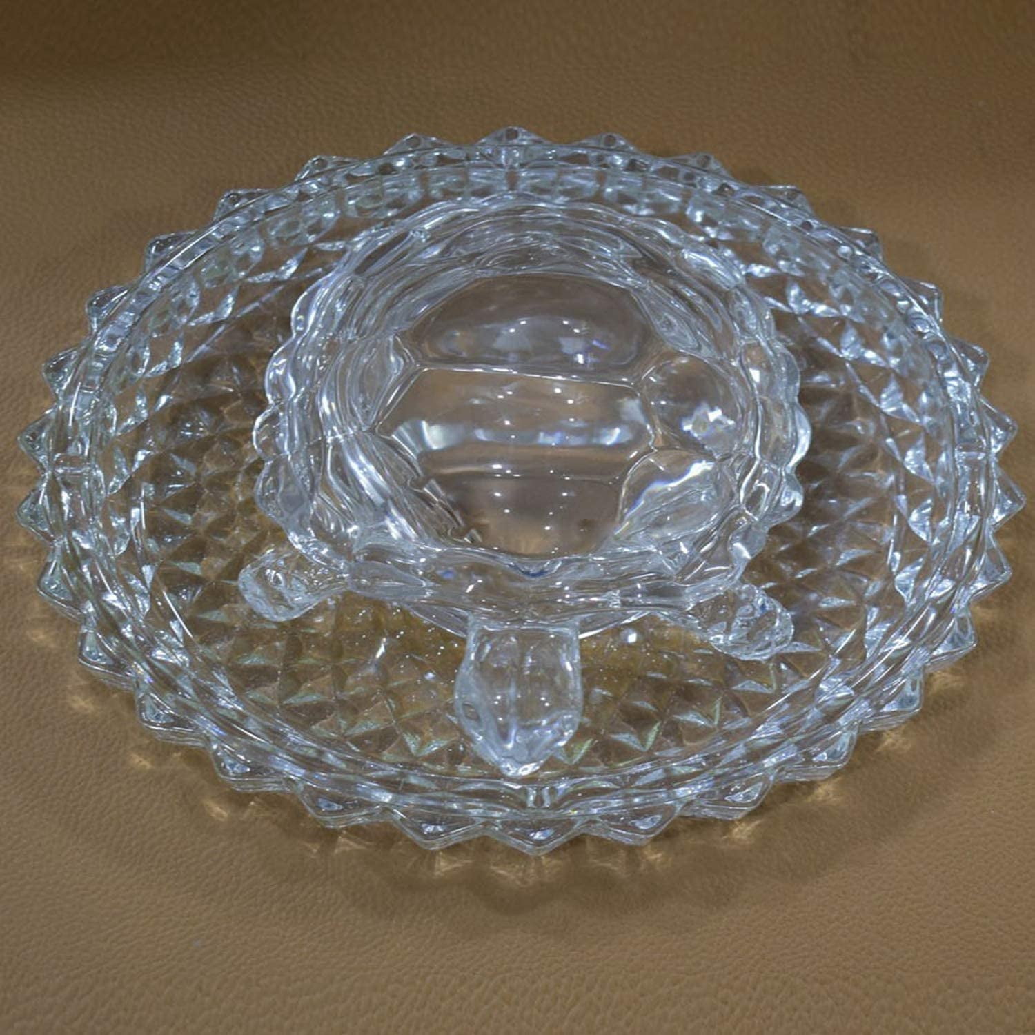 TreegoArt Vastu Feng Shui Crystal Turtle Tortoise With Plate For Good ...