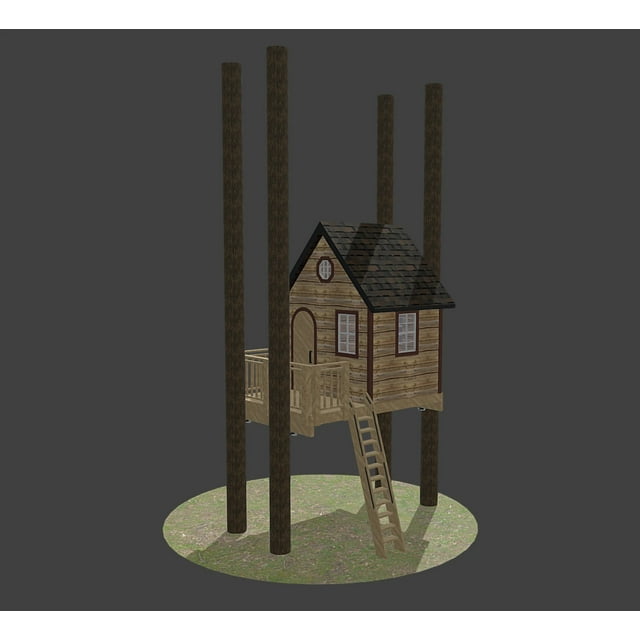 Treehouse Hardware Kit, 4 Tree Support, Powder Coated, Treehouse ...