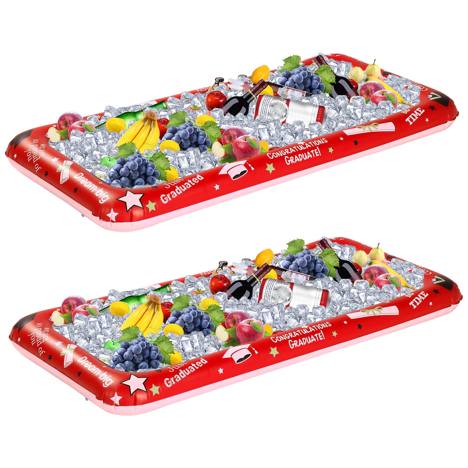 Treela 2 Pack AJH3 Graduation Inflatable Cooler Graduation Party Drink ...