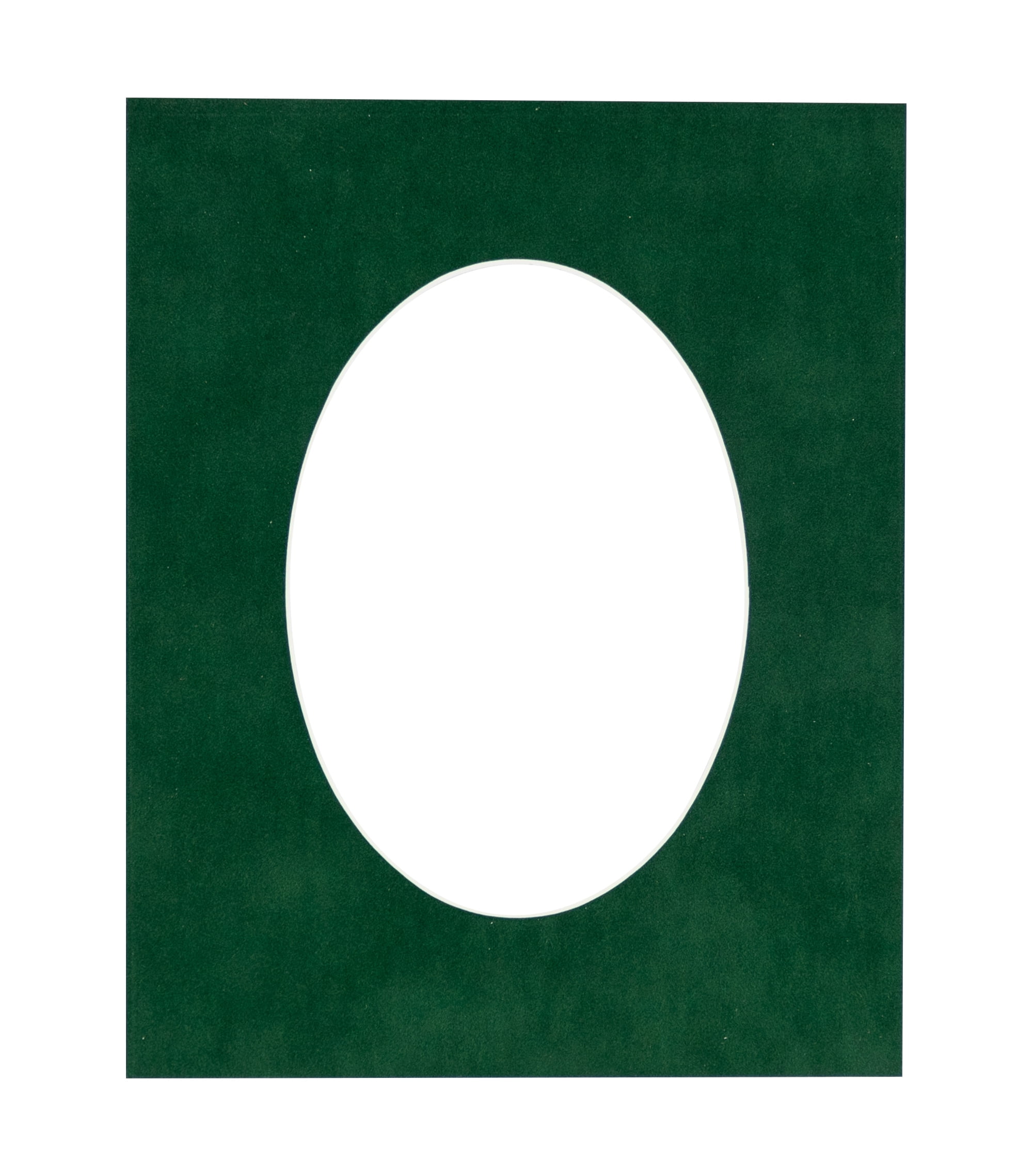 Treeline Suede Acid Free 6x7.5 Oval Picture Frame Mat with White Core ...