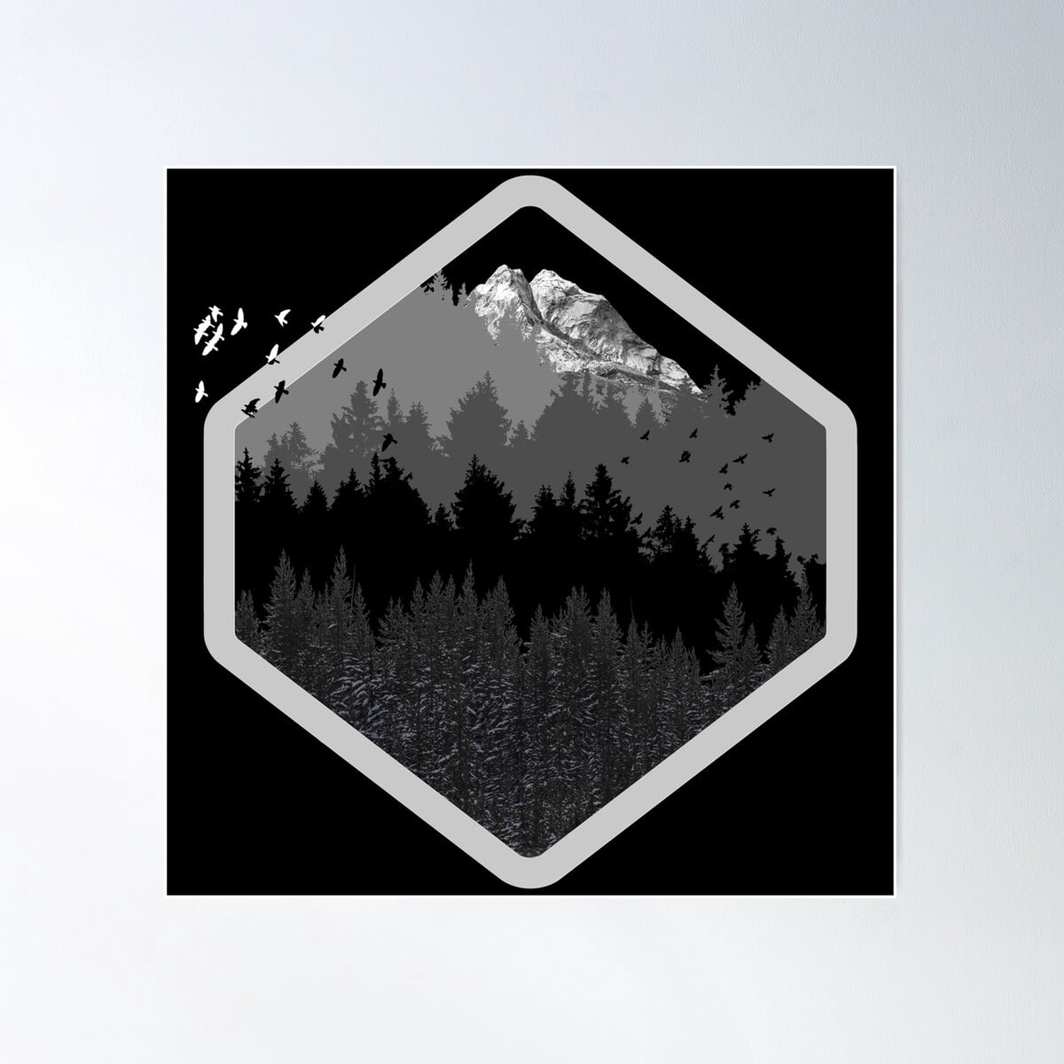 Trees Are The Cure - Mountain Forest Silhouette Adventure Explore ...