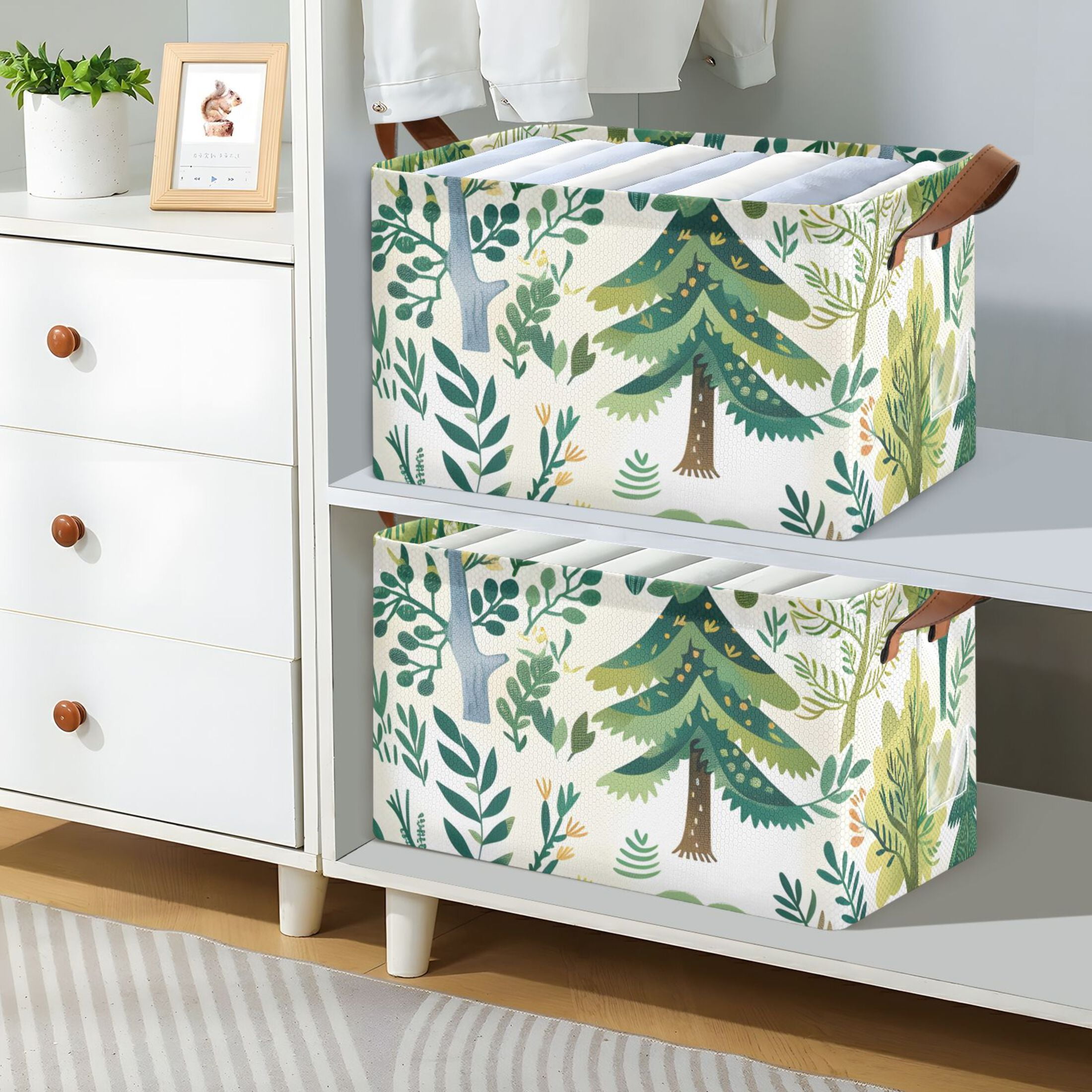 Trees Foldable Storage Large Fabric Storage Baskets Organizer Storage ...