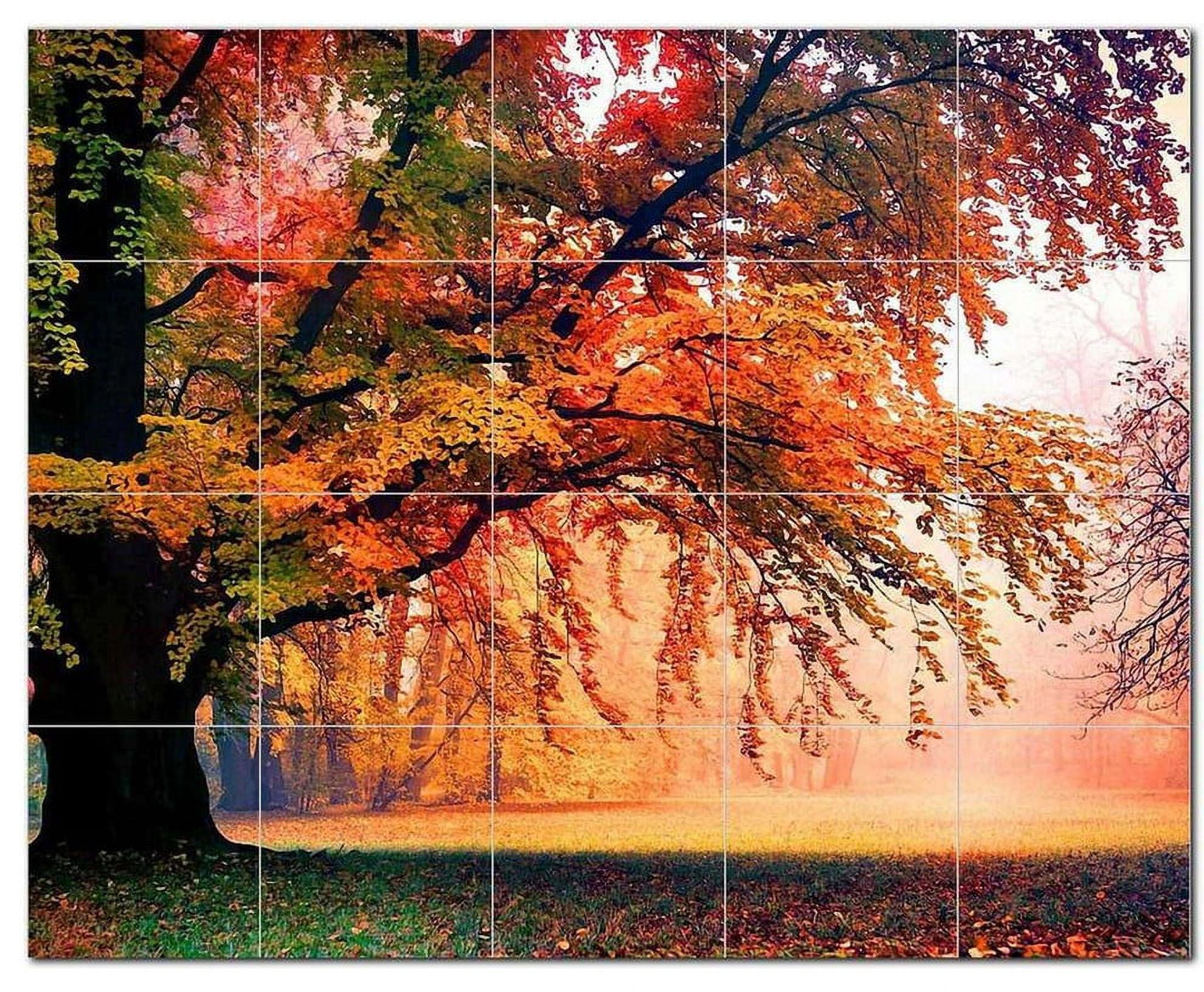 Trees Forest Ceramic Tile Mural Kitchen Backsplash Bathroom Shower ...