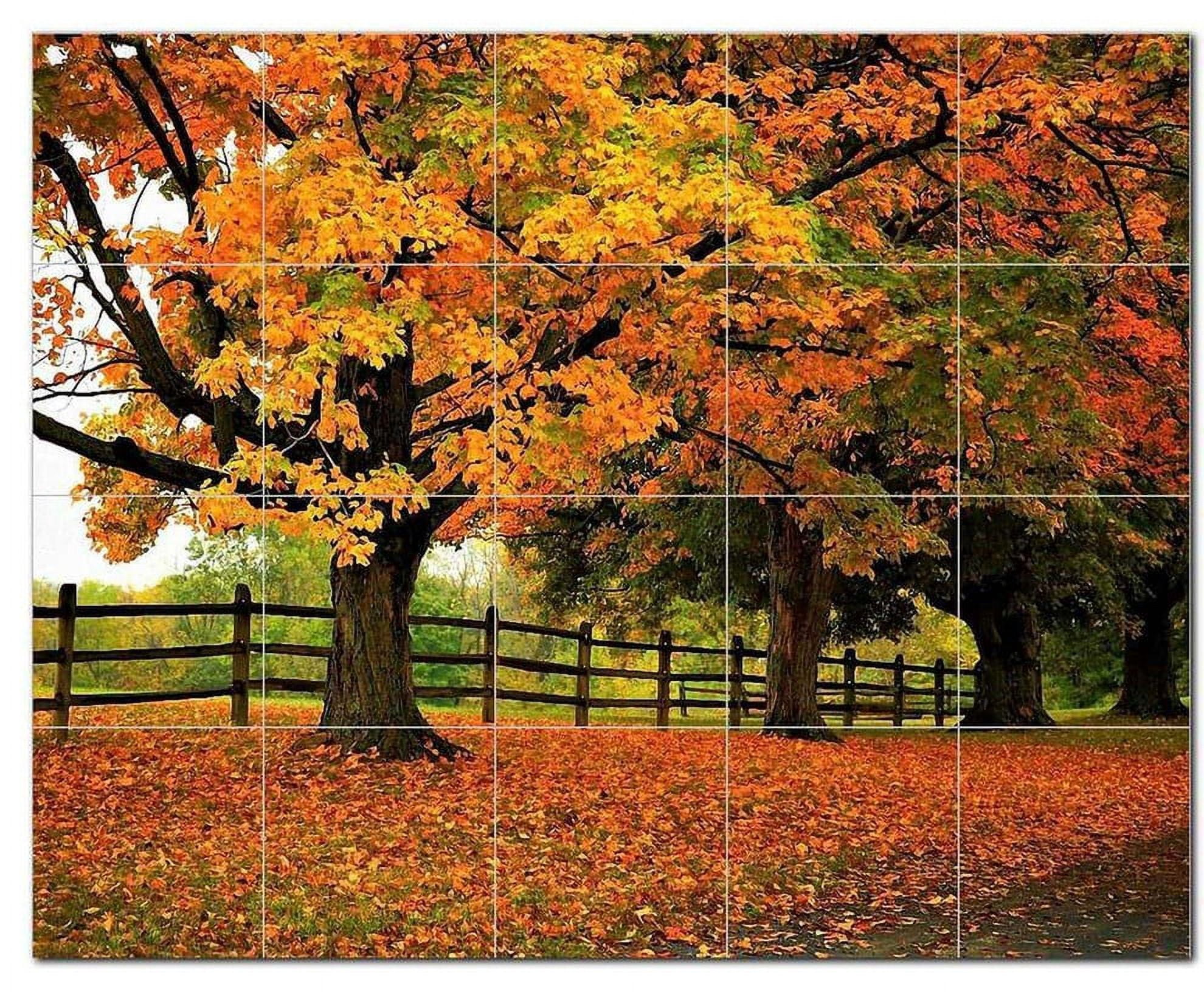 Trees Forest Ceramic Tile Mural Kitchen Backsplash Bathroom Shower ...