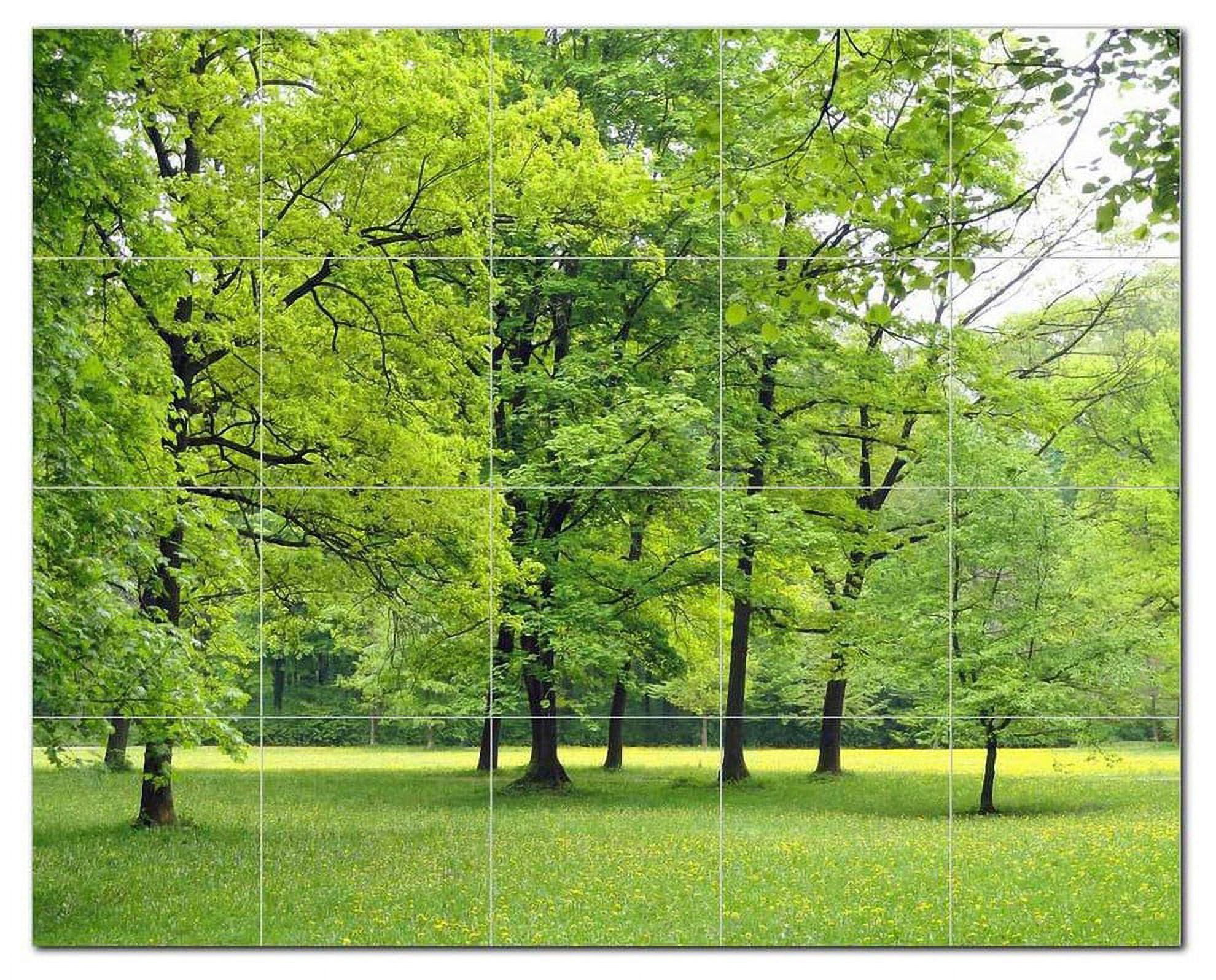Trees Forest Ceramic Tile Mural Kitchen Backsplash Bathroom Shower ...