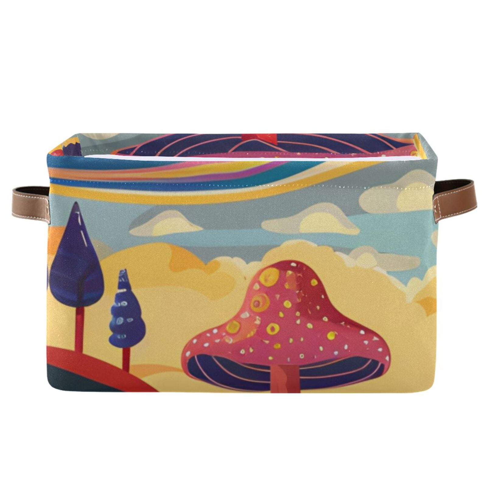 Trees Groovy Landscape Storage Bins Baskets With Handles Storage Box ...