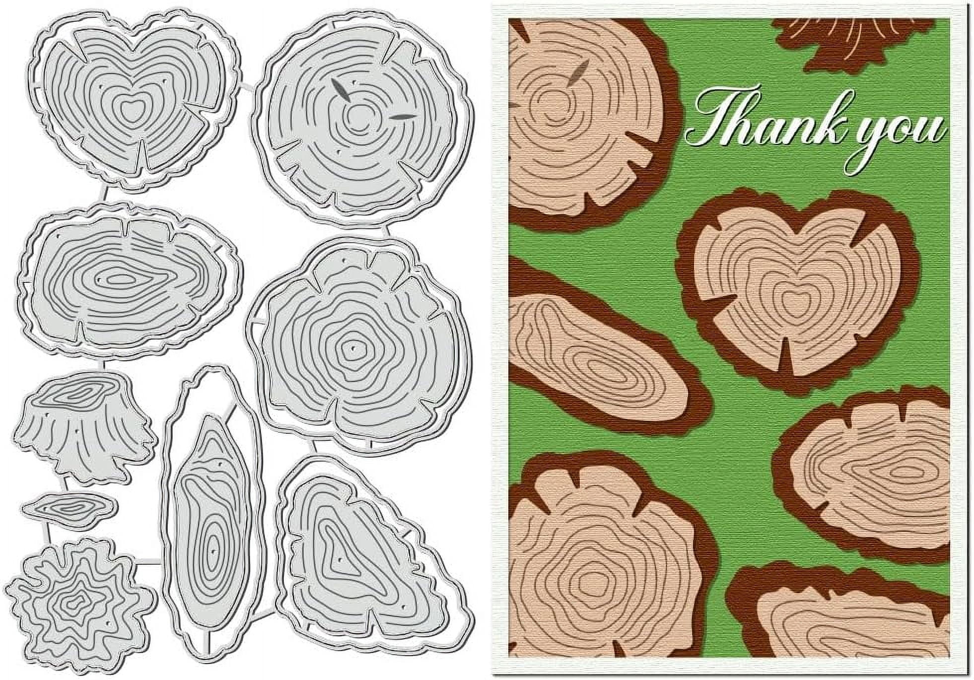 Trees Growth Rings Cutting Dies Metal Embossing Decoration DIY Cutting ...