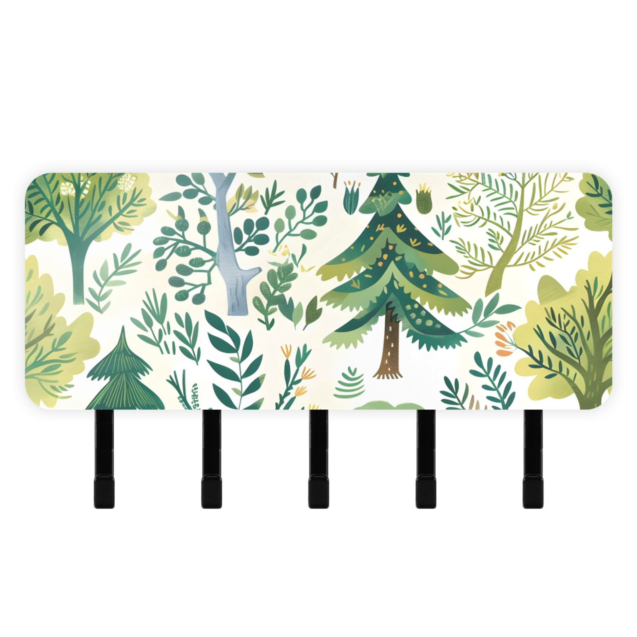 Trees Key Holder for Wall Mail Holder Organizer with 5 Key Hooks Wall ...