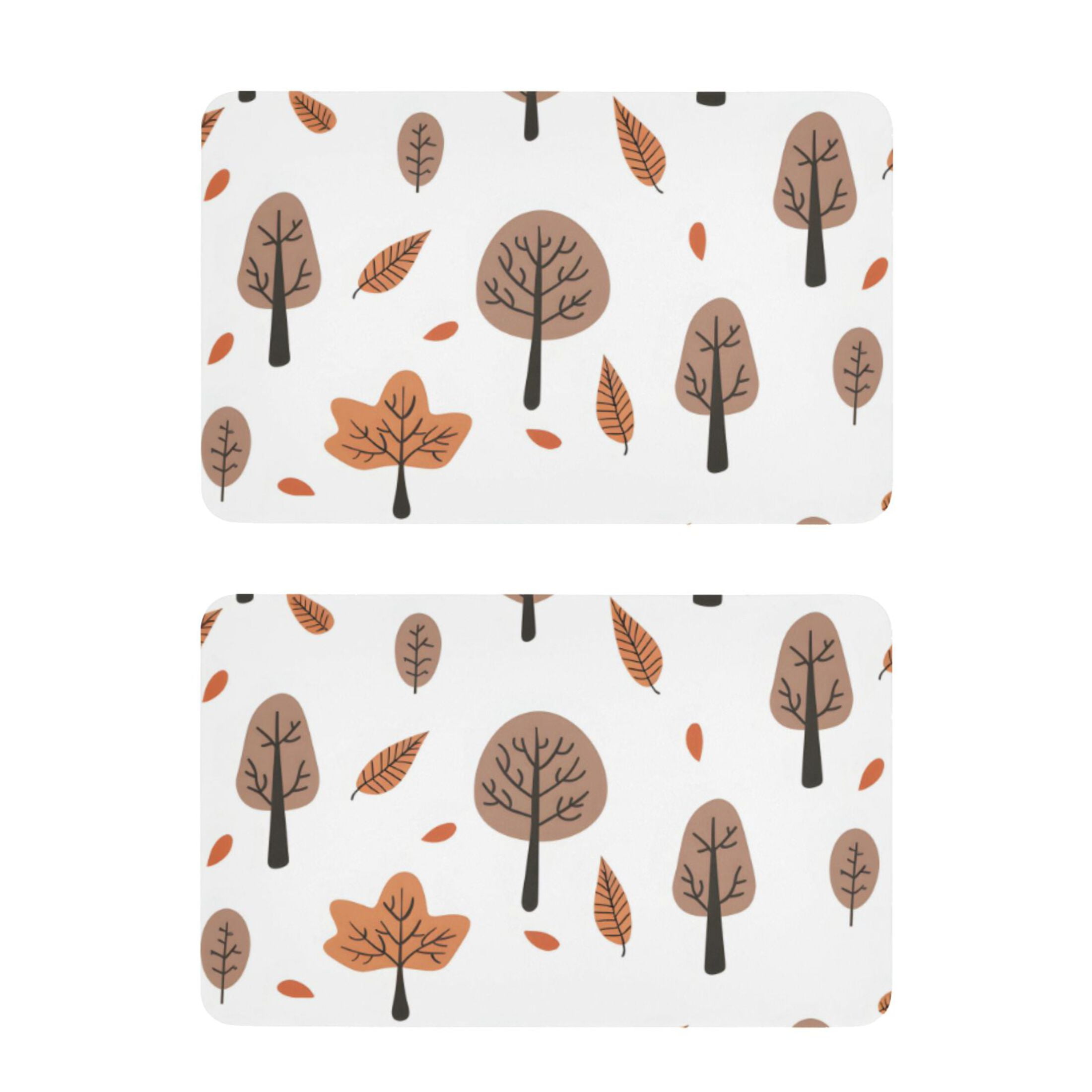 Trees Leaf Refrigerator Magnet Stickers Square Fridge Magnetic for ...