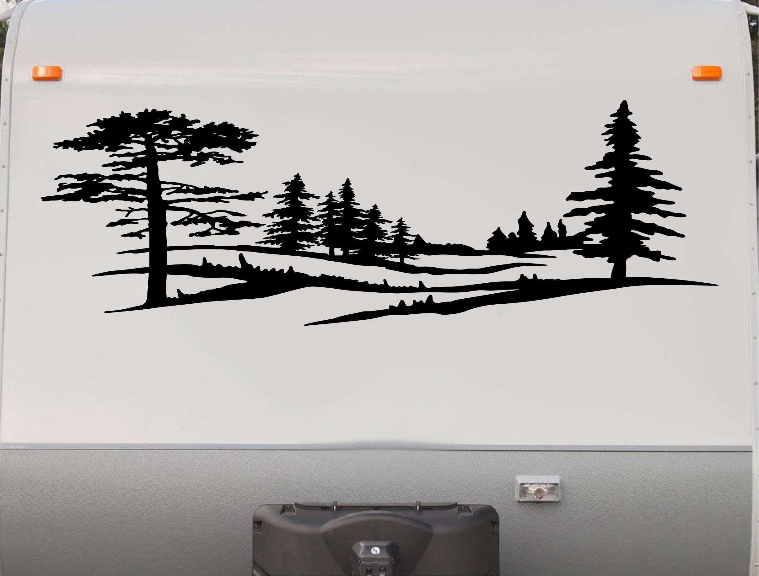 Trees RV Camper Replacement Decal Scene Trailer Stickers CT08 - Walmart.com