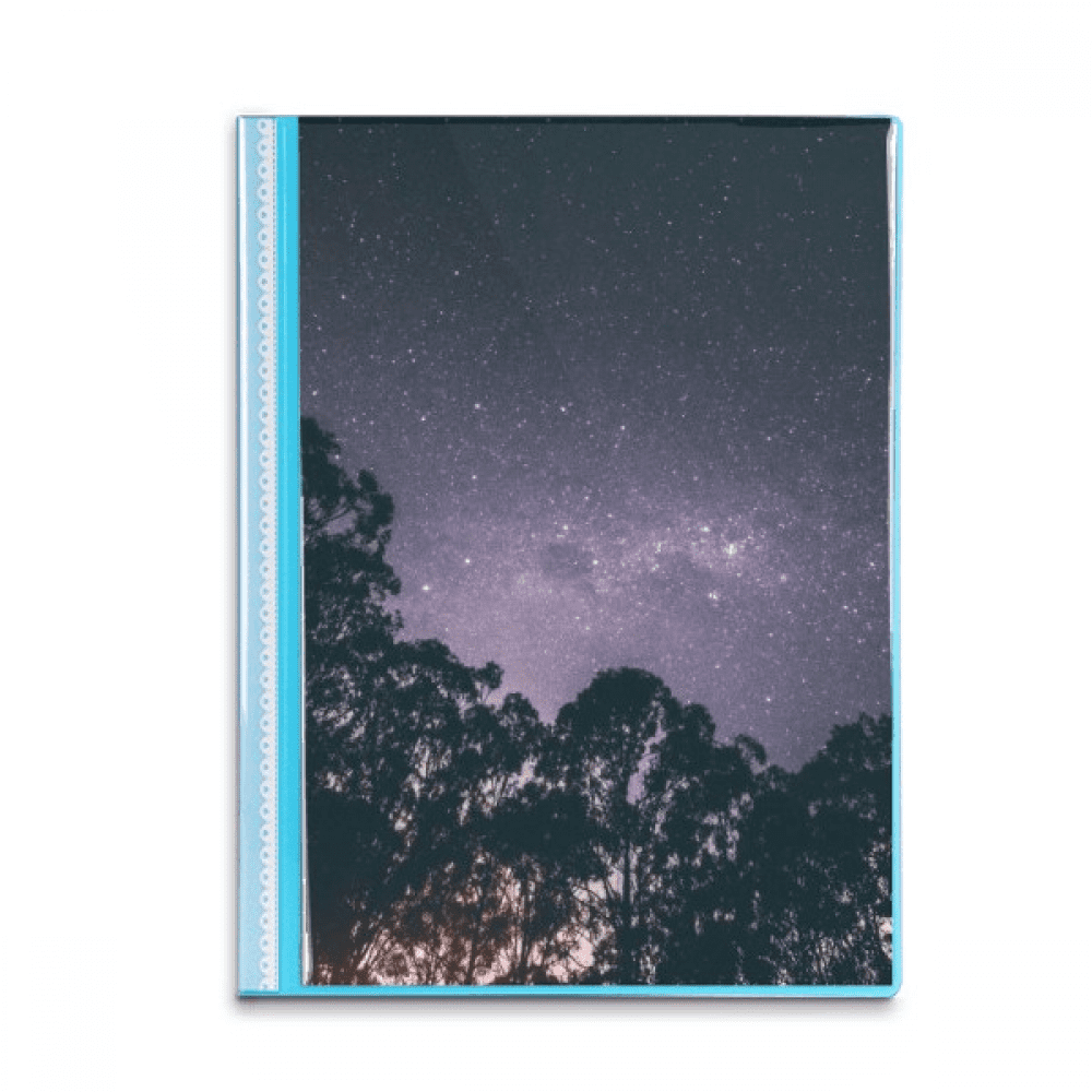 Trees Stars Milky Way Night Sky Book Sheet Protectors Portfolio Binder ...