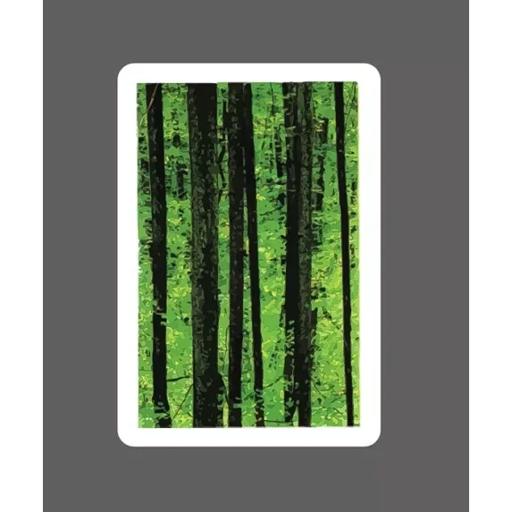 Trees Sticker Forest Scene Waterproof Sticker Phone Decal Water Bottle ...