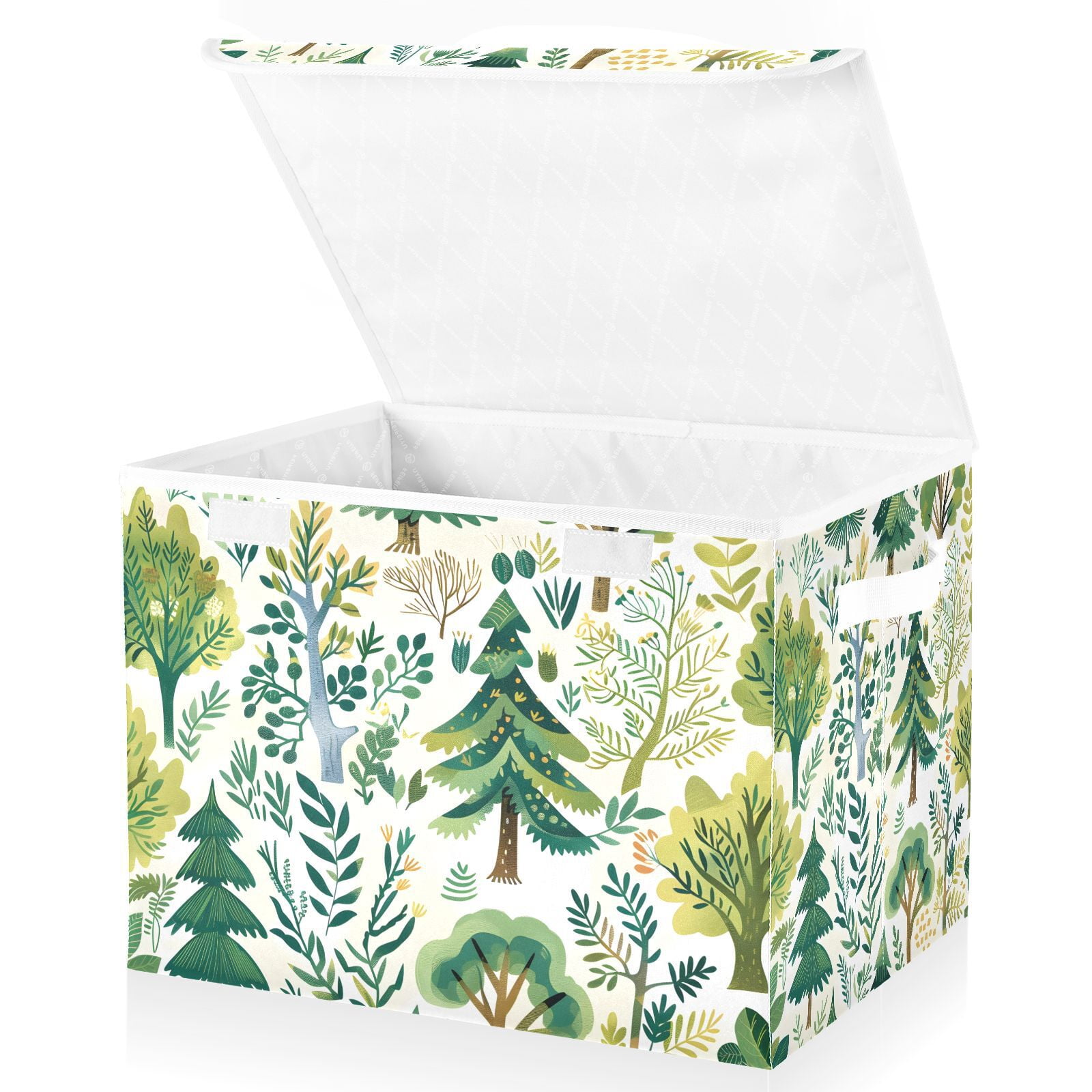 Trees Storage Basket for Shelves Foldable Container Organizer for ...