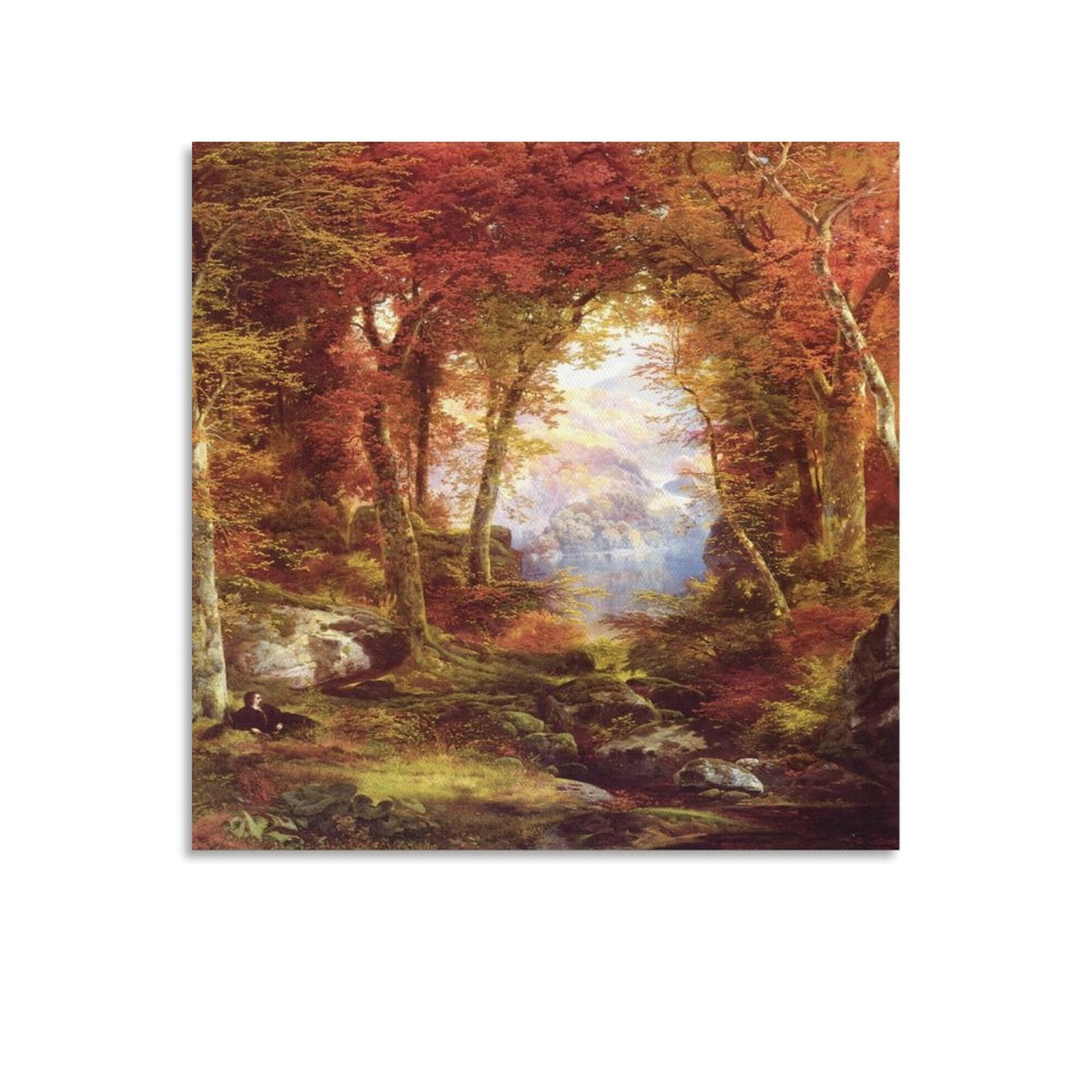 Under The Trees By Thomas Moran Art Prints Paintings Canvas Poster ...