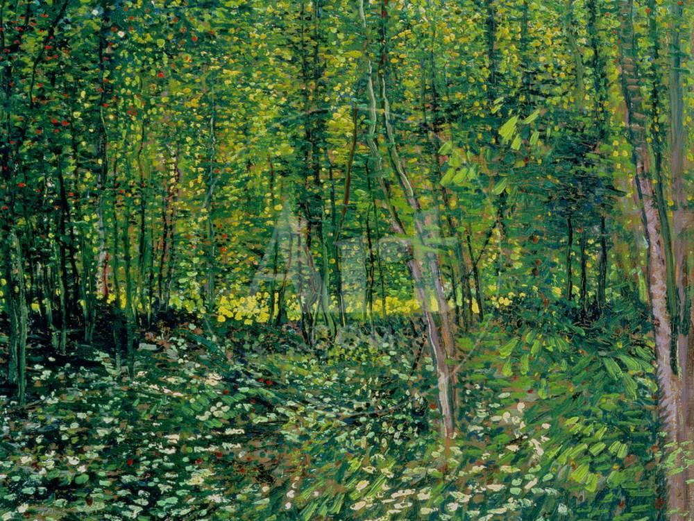 Trees and Undergrowth, c1887, Scenic Unframed Giclee Print Wall Art by ...