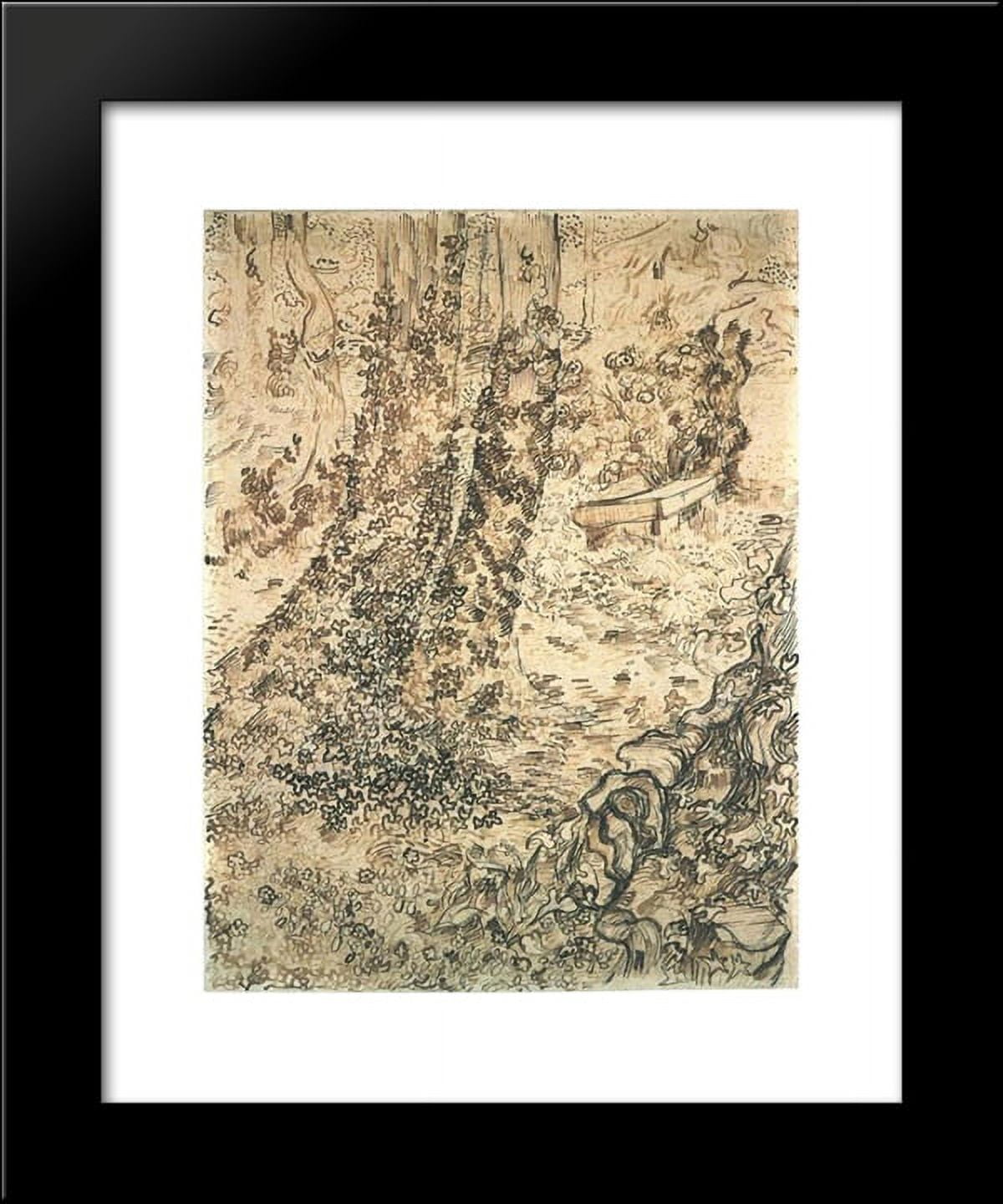 Trees with Ivy 20x24 Framed Art Print by Vincent van Gogh - Walmart.com