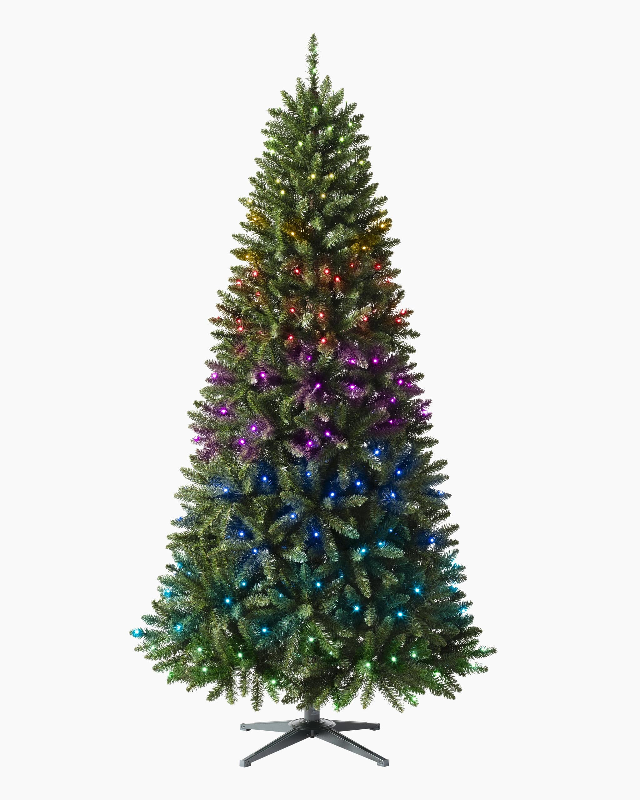 Treetopia 6.5ft Prelit White Spruce Artificial Christmas Tree with ...