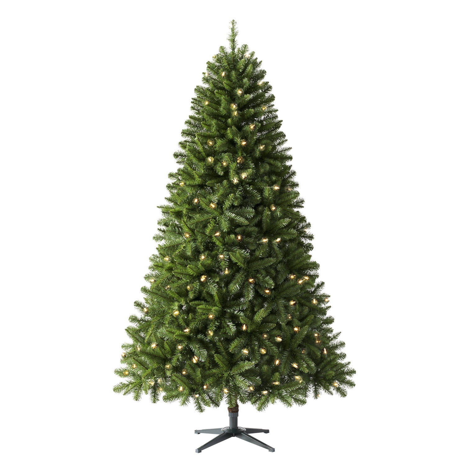 Treetopia 6ft Pre-lit Virginia Fir Artificial Christmas Tree with LED ...