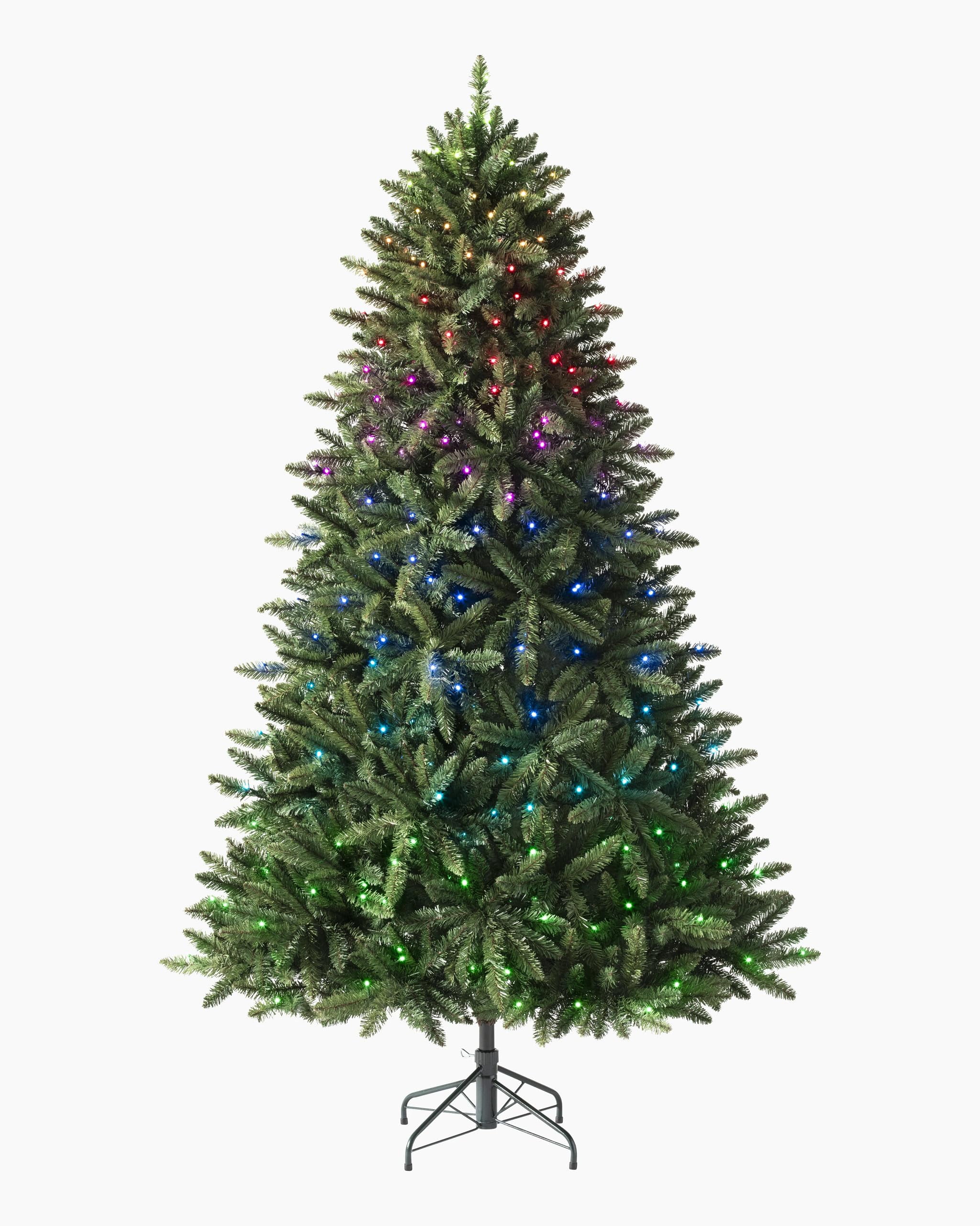 Treetopia 8ft Pre-lit Heritage Balsam Spruce Artificial Christmas Tree ...