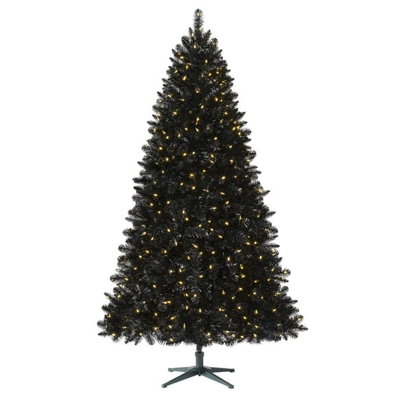 Christmas Tree Lit With Candles