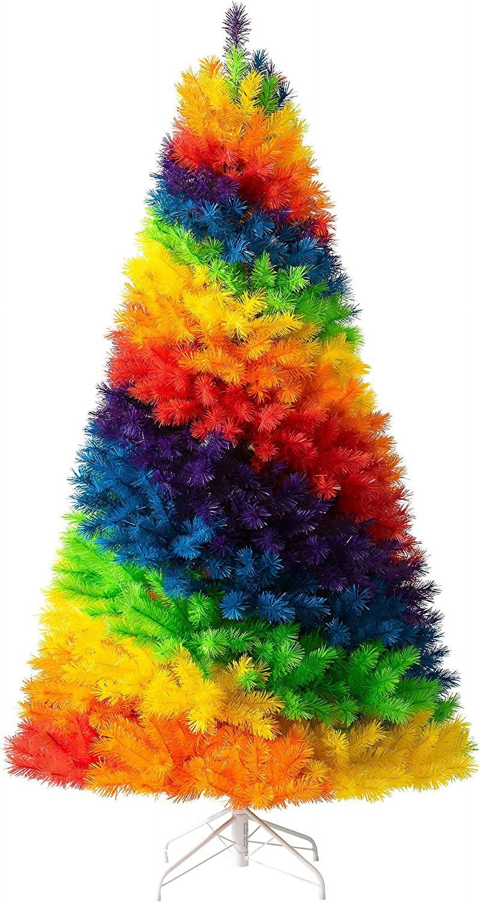 Treetopia The Original Rainbow Artificial Christmas Tree | 8 Ft Unlit ...