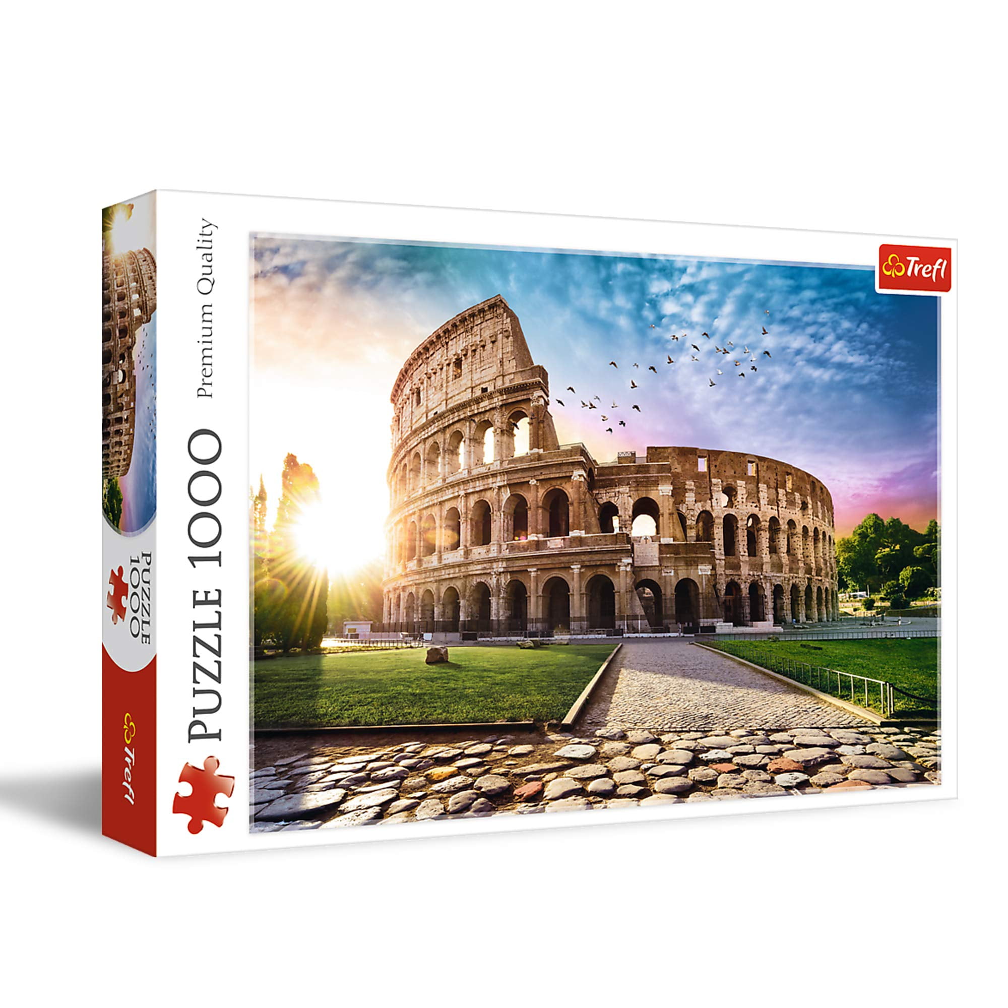 Trefl 1000 Piece Jigsaw EC36 Puzzles, Sun-Drenched Colosseum, Rome ...