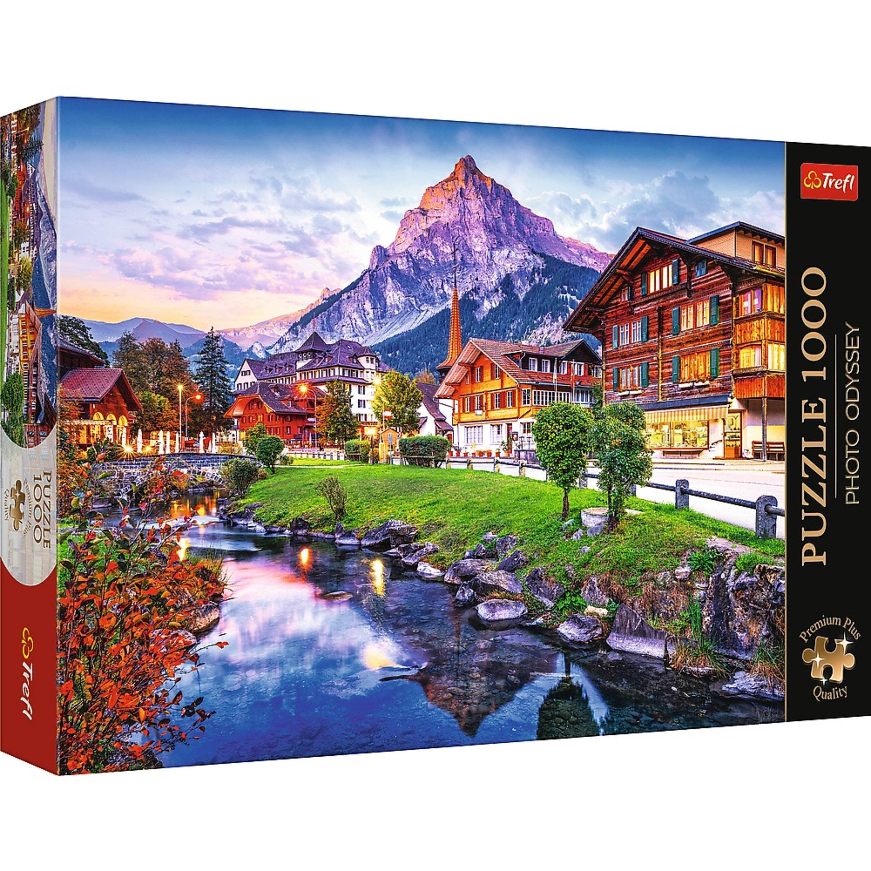 Trefl Premium Plus 1000 Piece Puzzle - Alpine Village, Switzerland ...