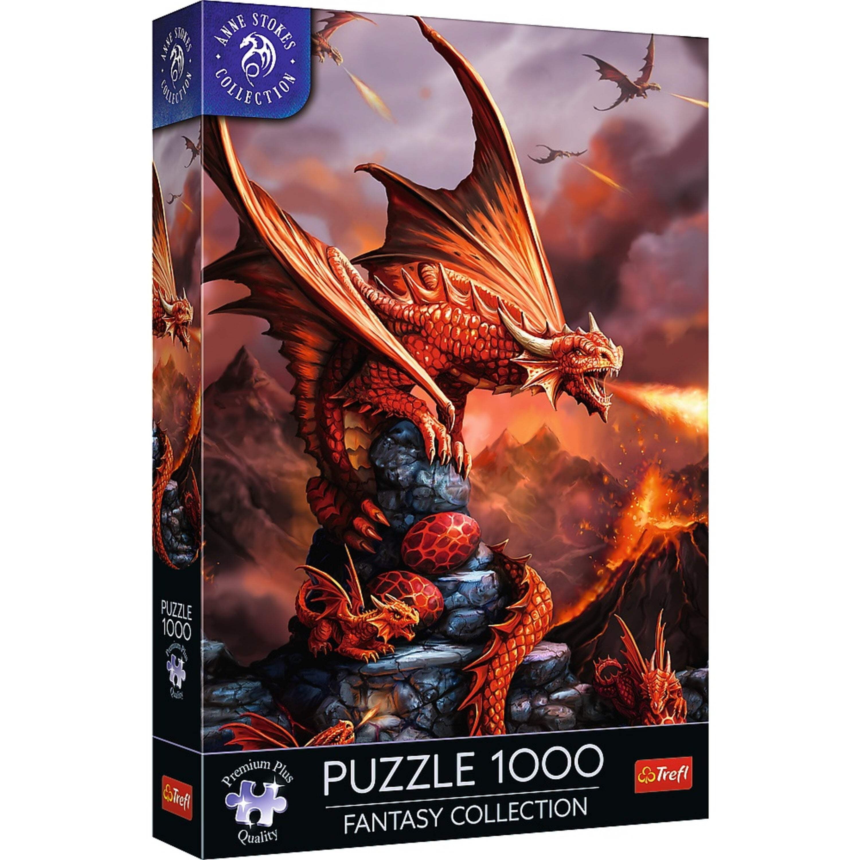 Trefl Premium Plus 1000 Piece Puzzle - Anne Stokes Fire Dragon ...
