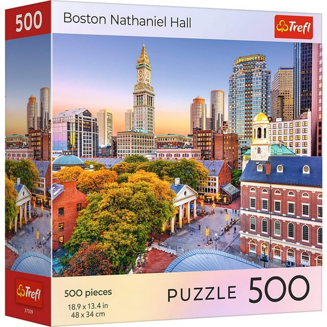 Trefl Red 500 Piece Puzzle - Cities - Boston Nathaniel Hall - Walmart.com